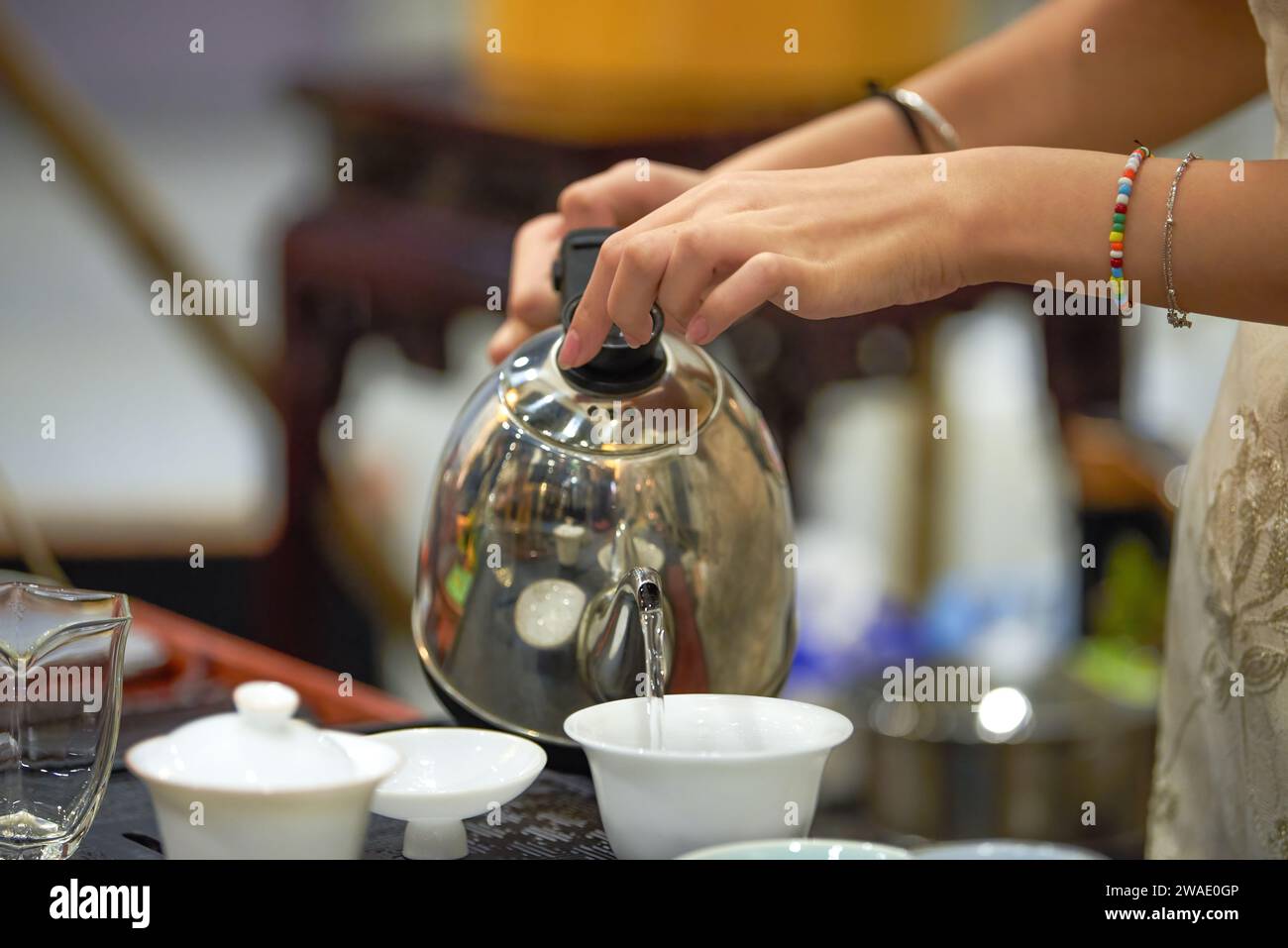 Asian business woman breakfast making hi-res stock photography and ...