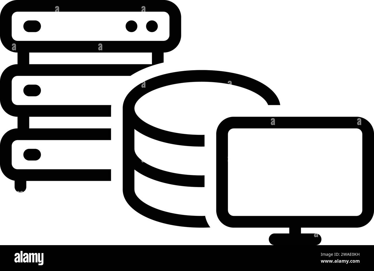 Icon For Data Basedatabase Stock Vector Image And Art Alamy 