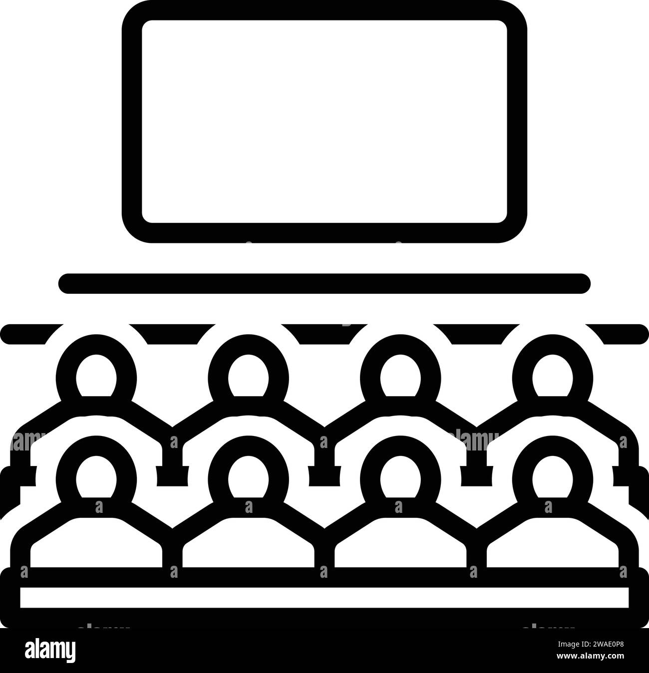 Spectator silhouette Cut Out Stock Images & Pictures - Alamy