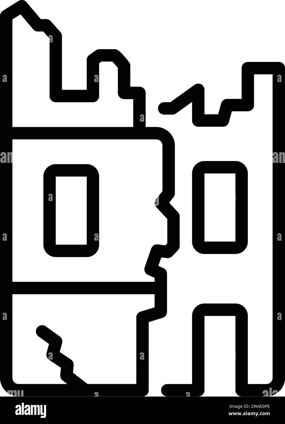 Tear down building Stock Vector Images - Alamy