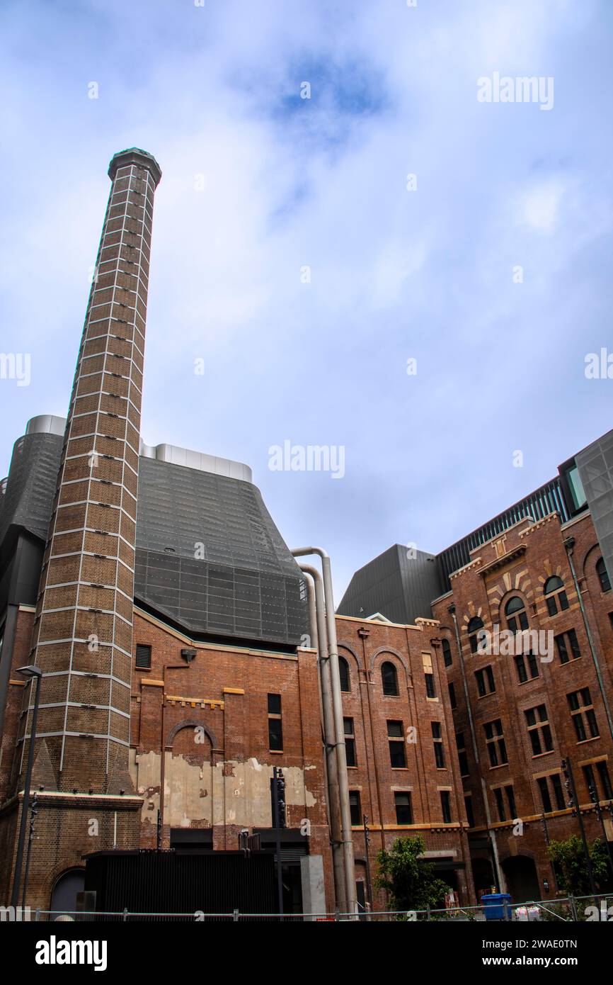 The tall brick chimney from Brewery Yard Building in Sydney Australia ...