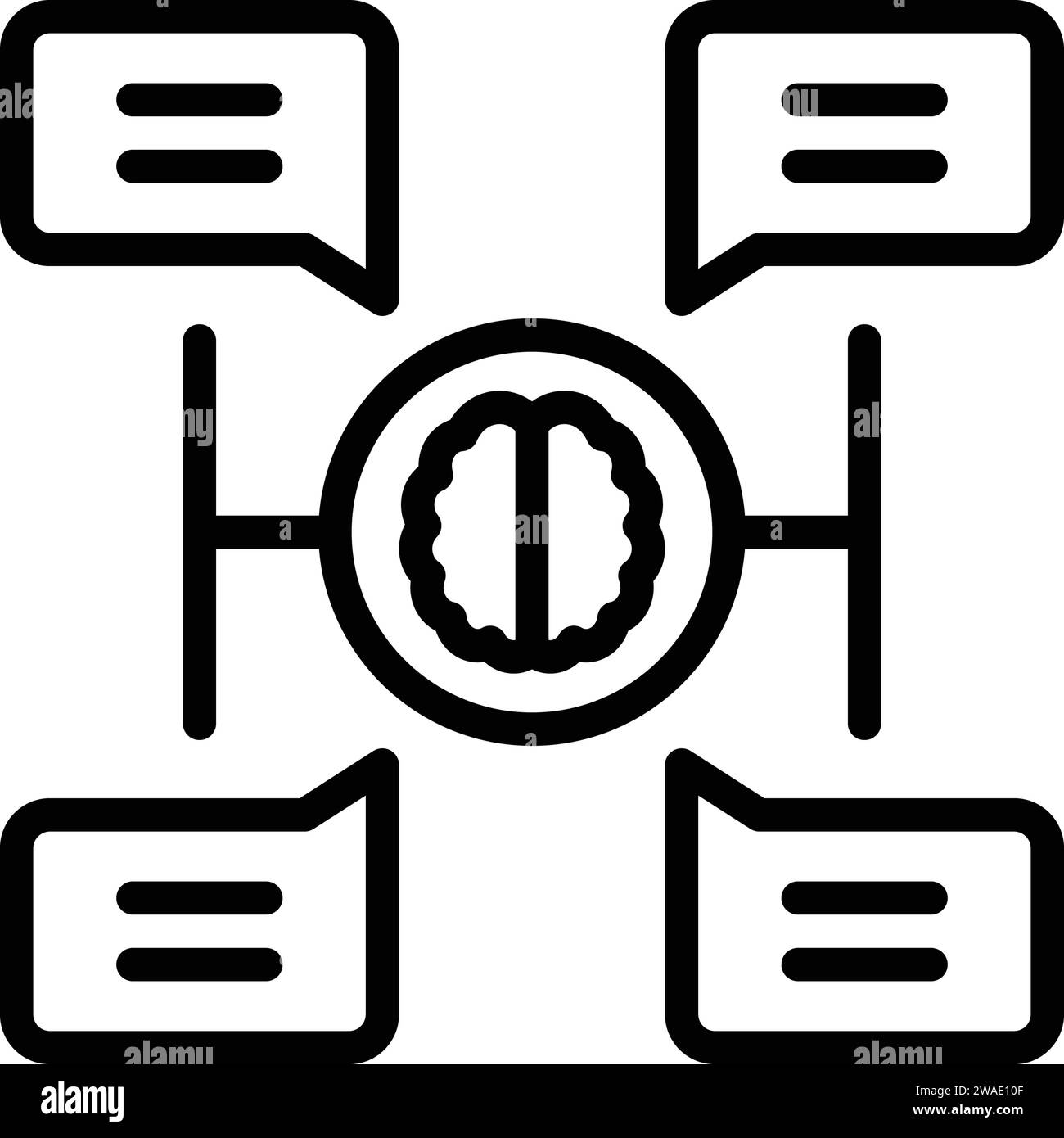 Mind map Black and White Stock Photos & Images - Alamy