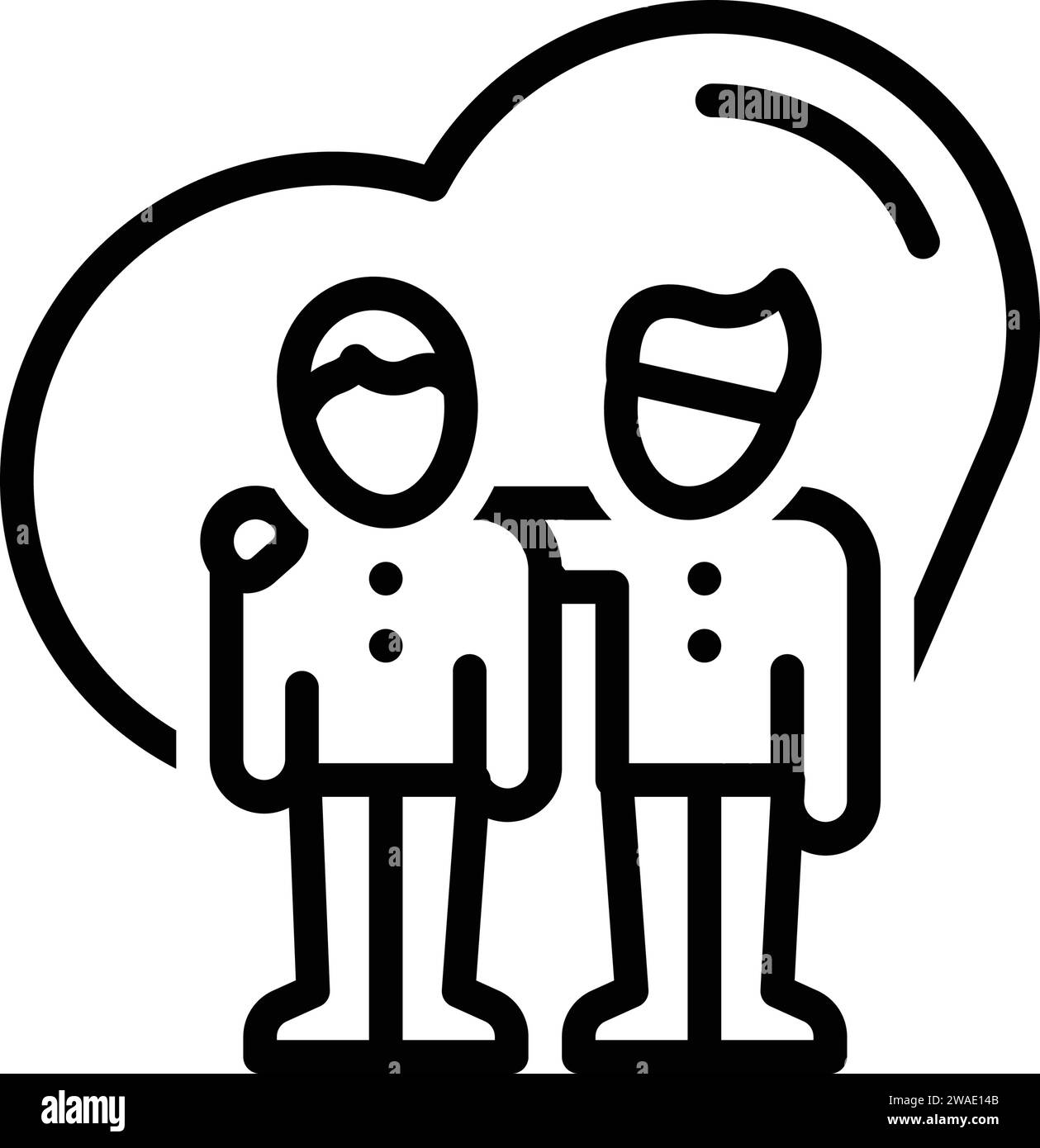 Friendly boy logo Black and White Stock Photos & Images - Alamy
