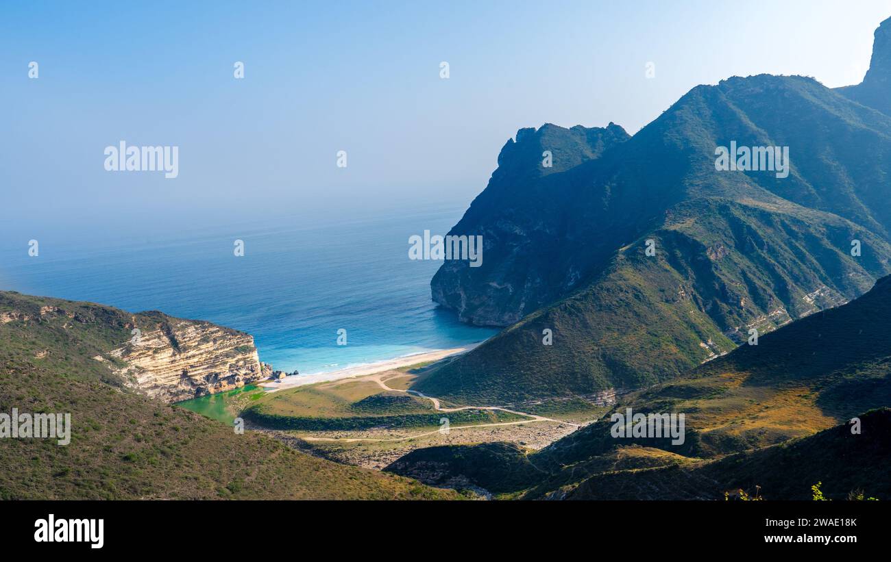 View of Masood Hidden Beach in Salalah, This secret beach is located ...