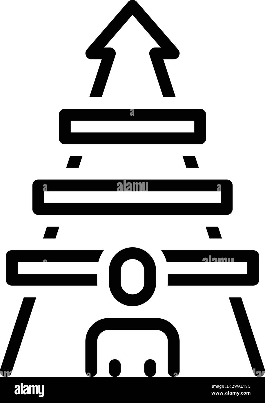 Overcoming the barrier Stock Vector Images - Alamy