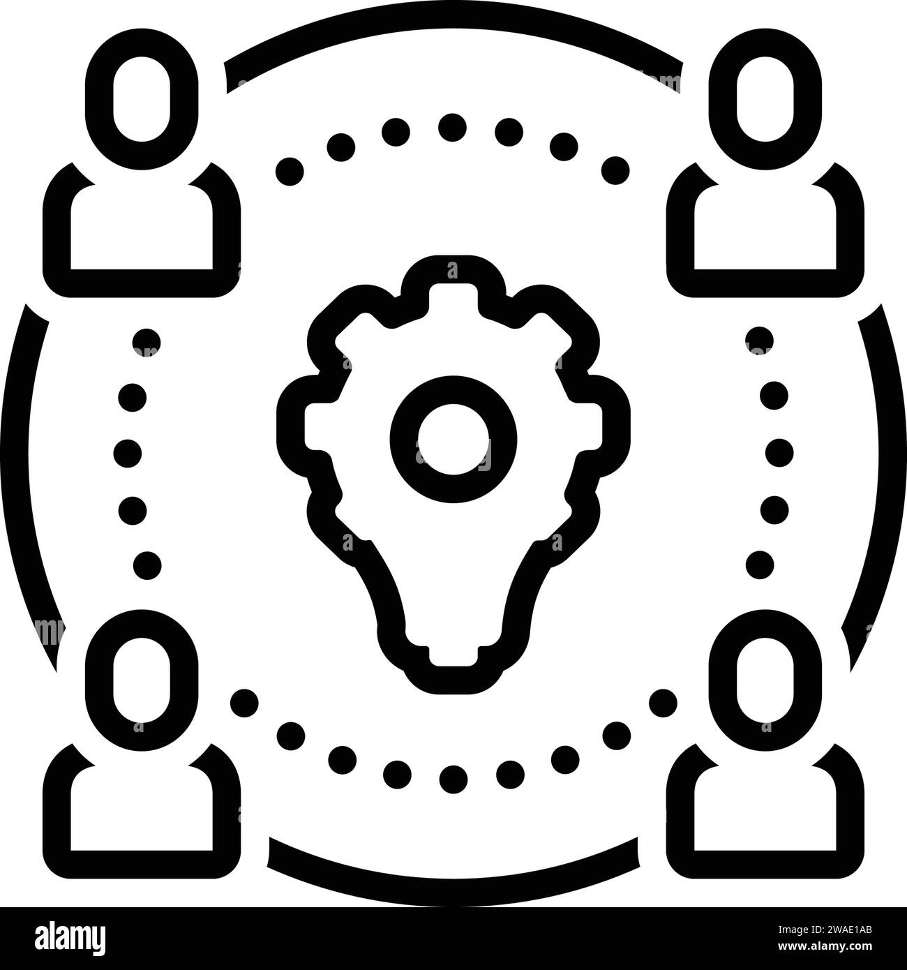 Icon For Teamwork Unity Stock Vector Image And Art Alamy