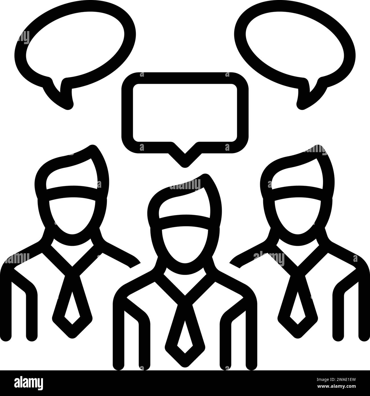 Team chat Stock Vector Images - Alamy