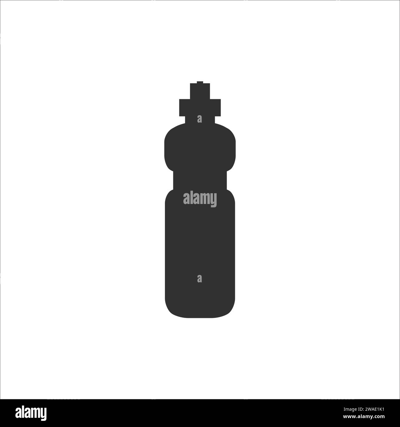 Water bottle silhouette, Vector Silhouettes of Black Plastic Bottle ...