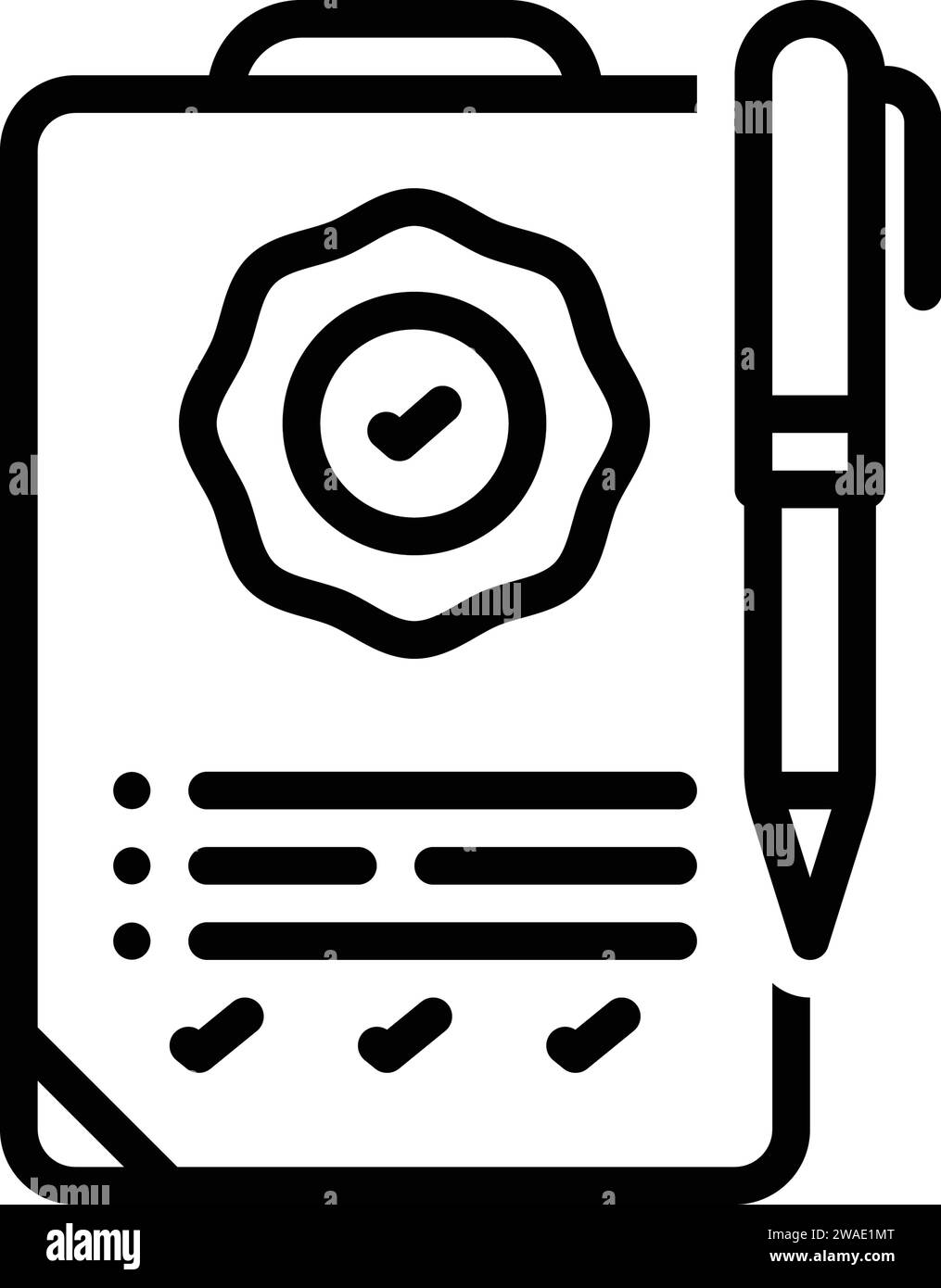 Icon for approved,avowed Stock Vector Image & Art - Alamy