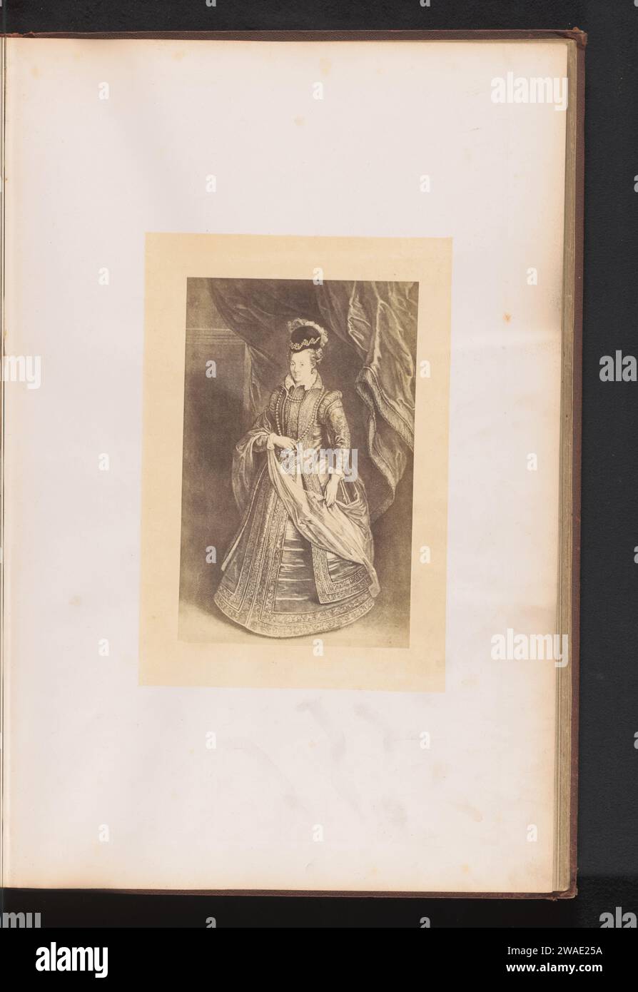 Photo production of an engraving of a portrait of Johanna van Austria ...