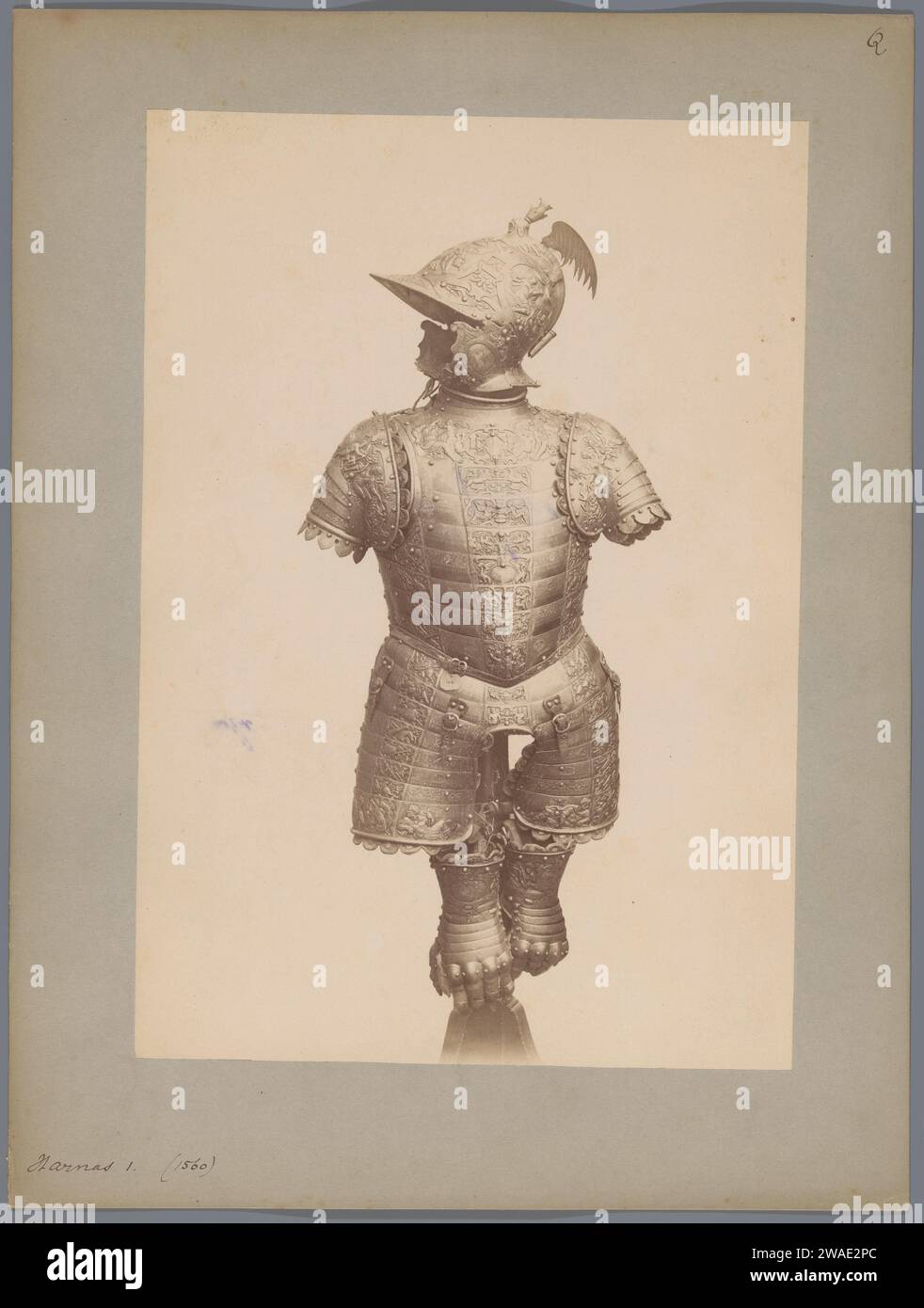 Harness with helmet, anonymous, 1850 - 1900 photograph photographic ...