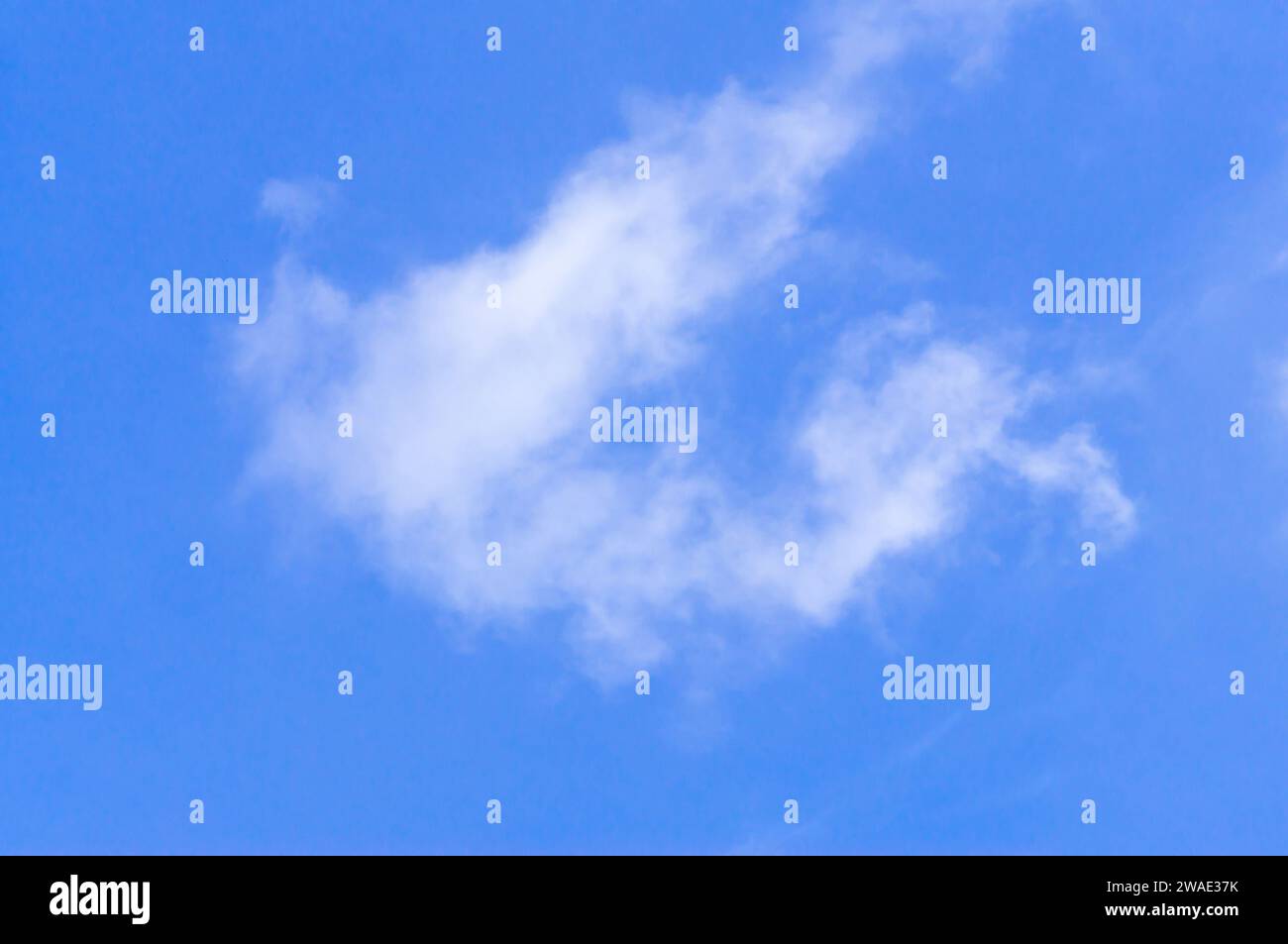 Beautiful blue sky with white cloud and clear light is under shining ...