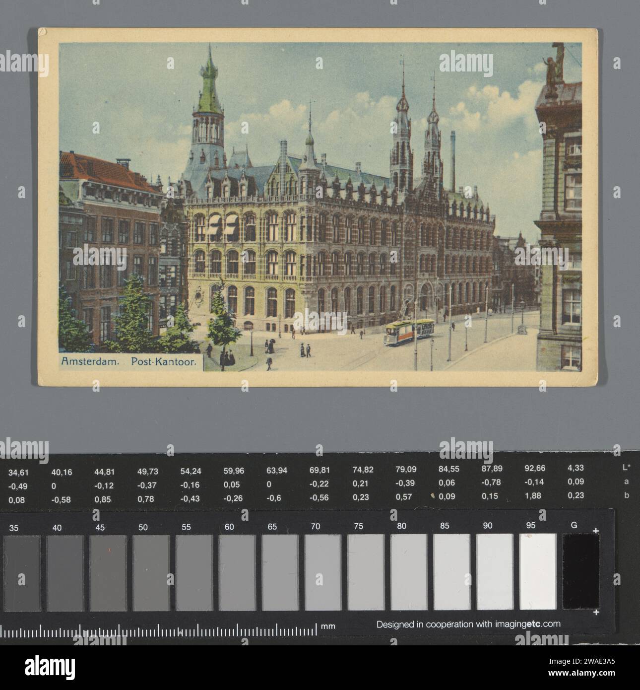 Main post office in Amsterdam, Anonymous, 1905 - 1940 photomechanical ...