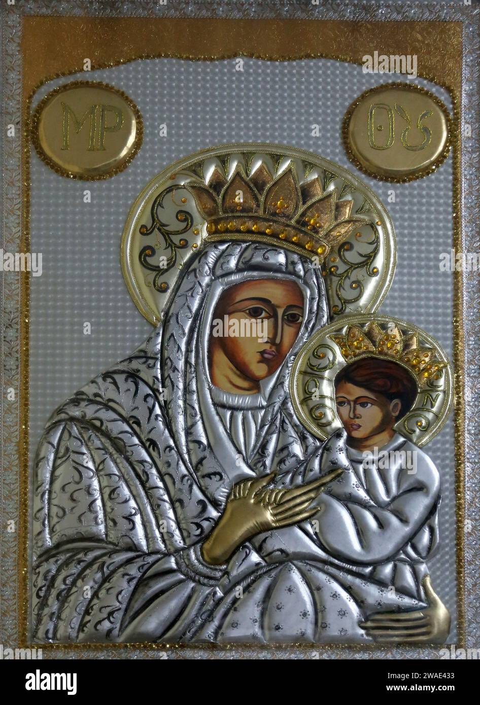 Virgin Mary with baby Jesus, Catholic Cathedral of the Most Holy Rosary ...