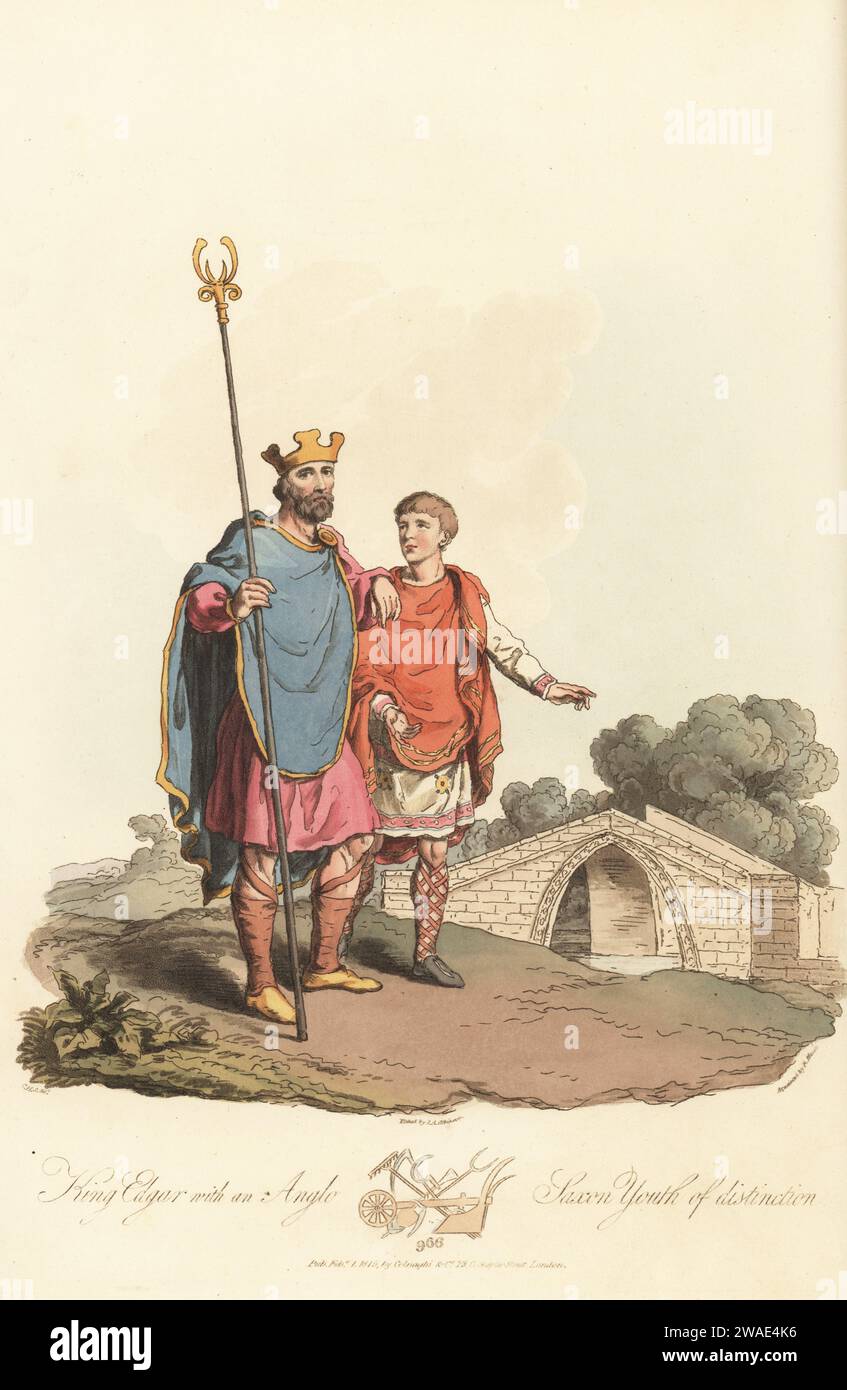 Anglo saxon king edgar illustration hi-res stock photography and images ...