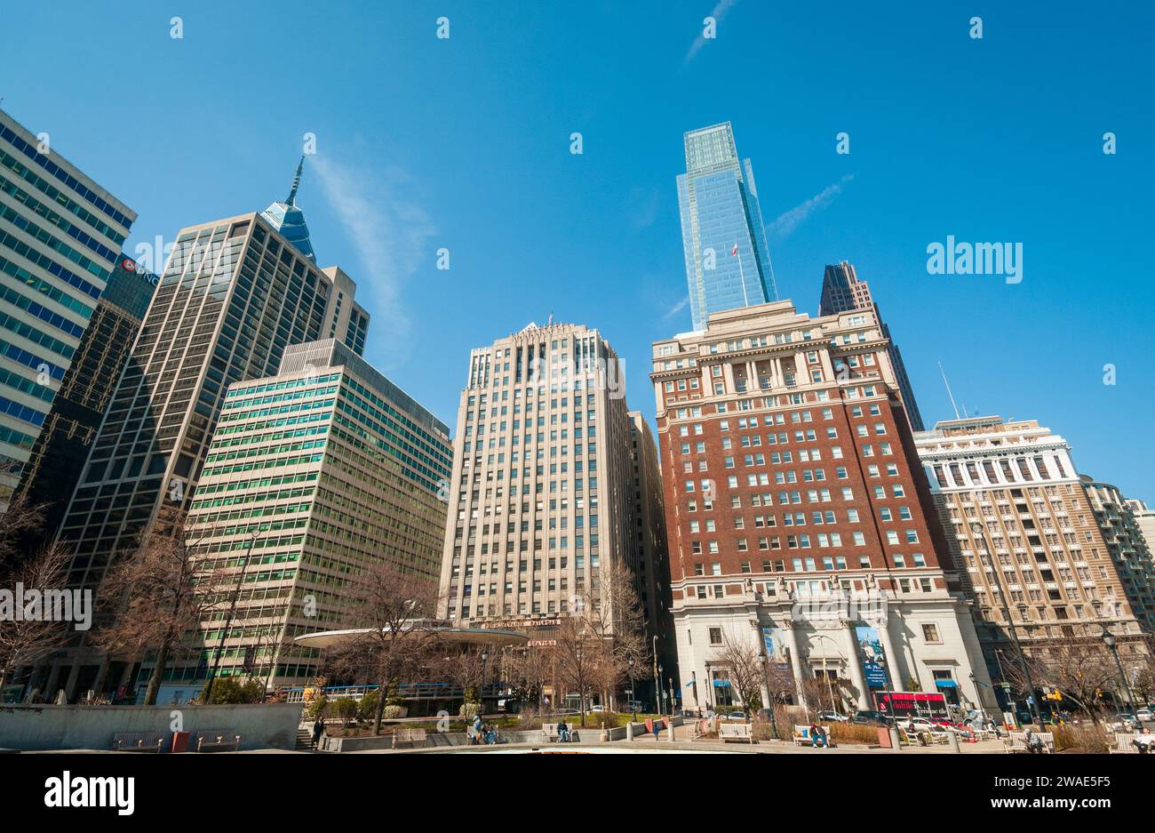 The Philadelphia Skyline on a Spring Day Stock Photo - Alamy