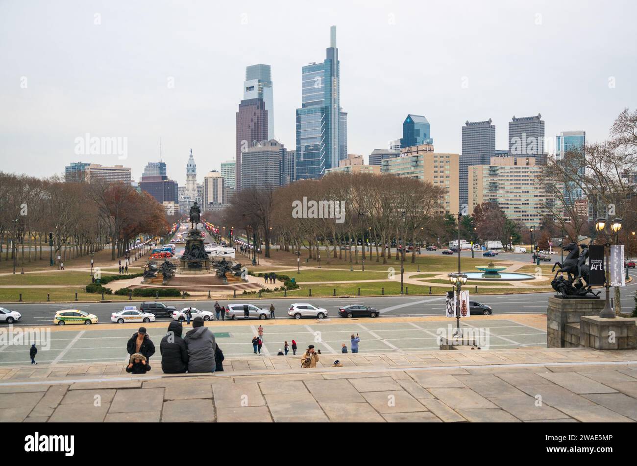 The Philadelphia Skyline on a Spring Day Stock Photo - Alamy
