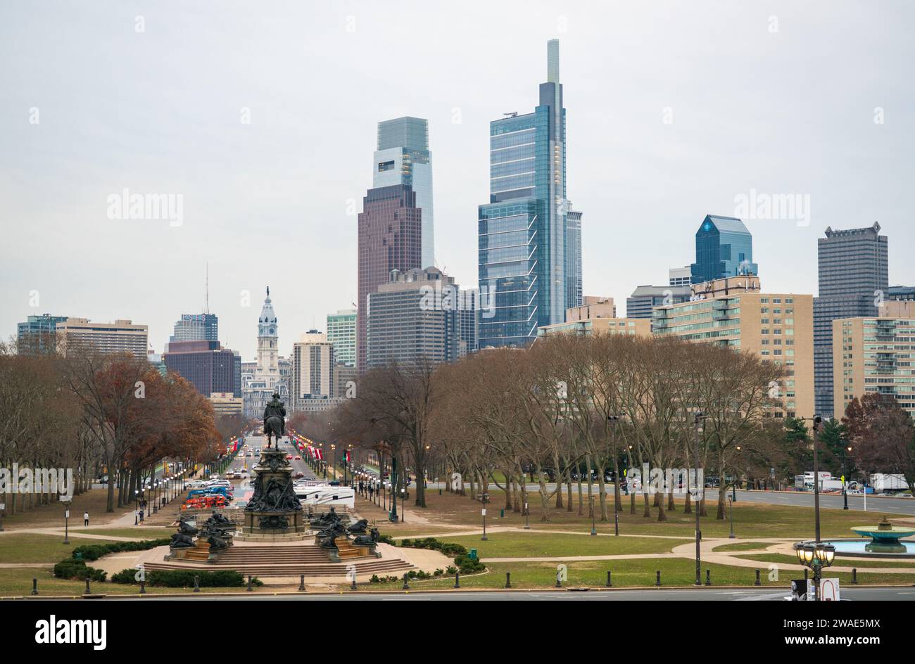 The Philadelphia Skyline on a Spring Day Stock Photo - Alamy
