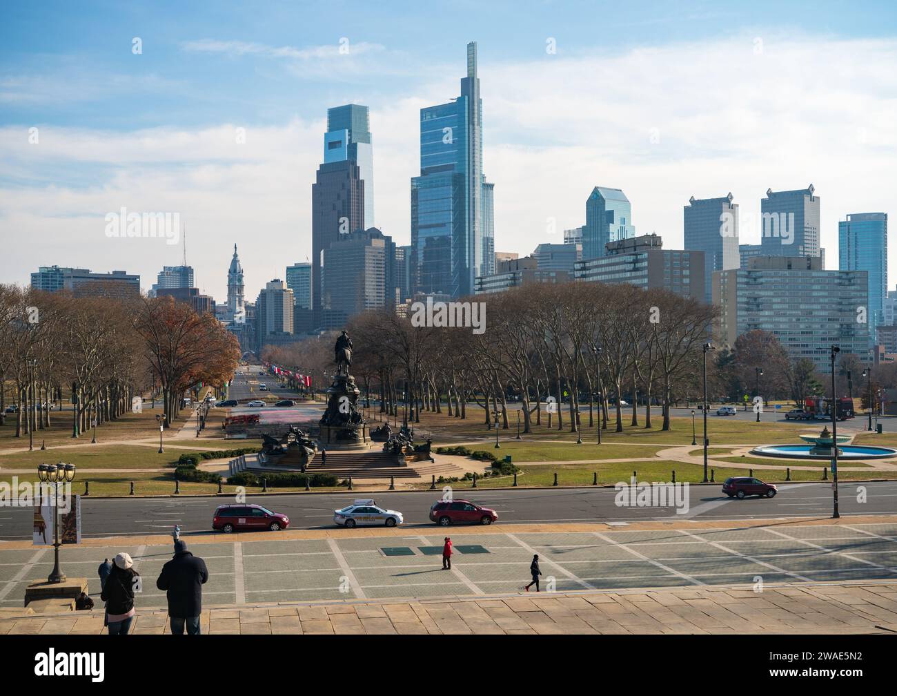 Philadelphia skyline silhouette hi-res stock photography and images - Alamy