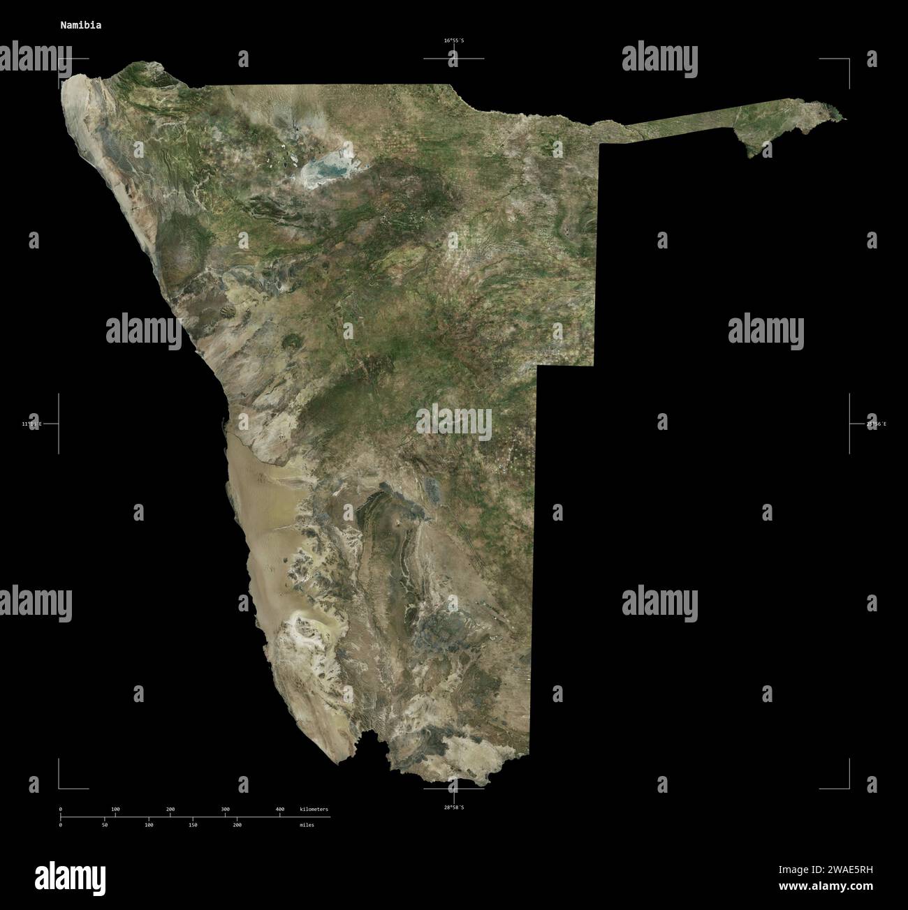 Map satellite geography namibia hi-res stock photography and images - Alamy