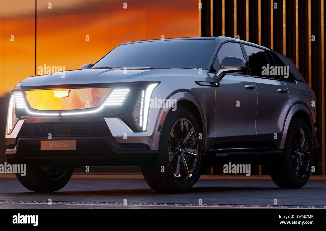 Cadillac Escalade IQ. An American legend gets an electric version Stock ...