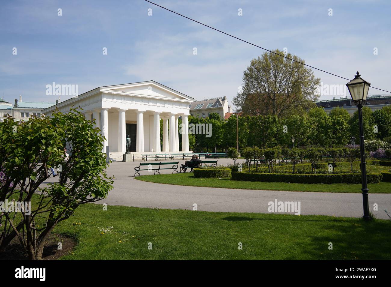 A beautiful view of the Theseus Temple, Historical landmark in Vienna ...