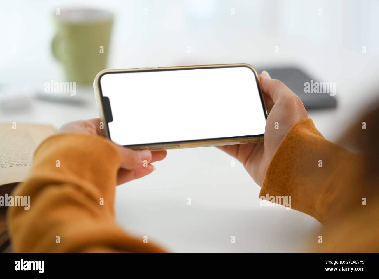 Horizontally screen mockup hi-res stock photography and images - Alamy