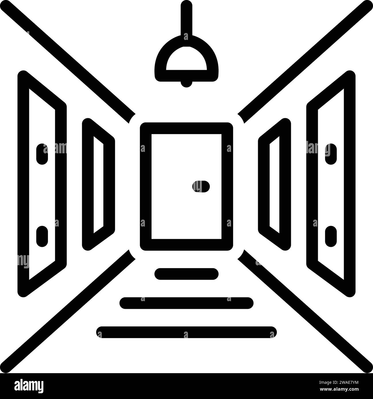 Hotel corridor door Stock Vector Images - Alamy