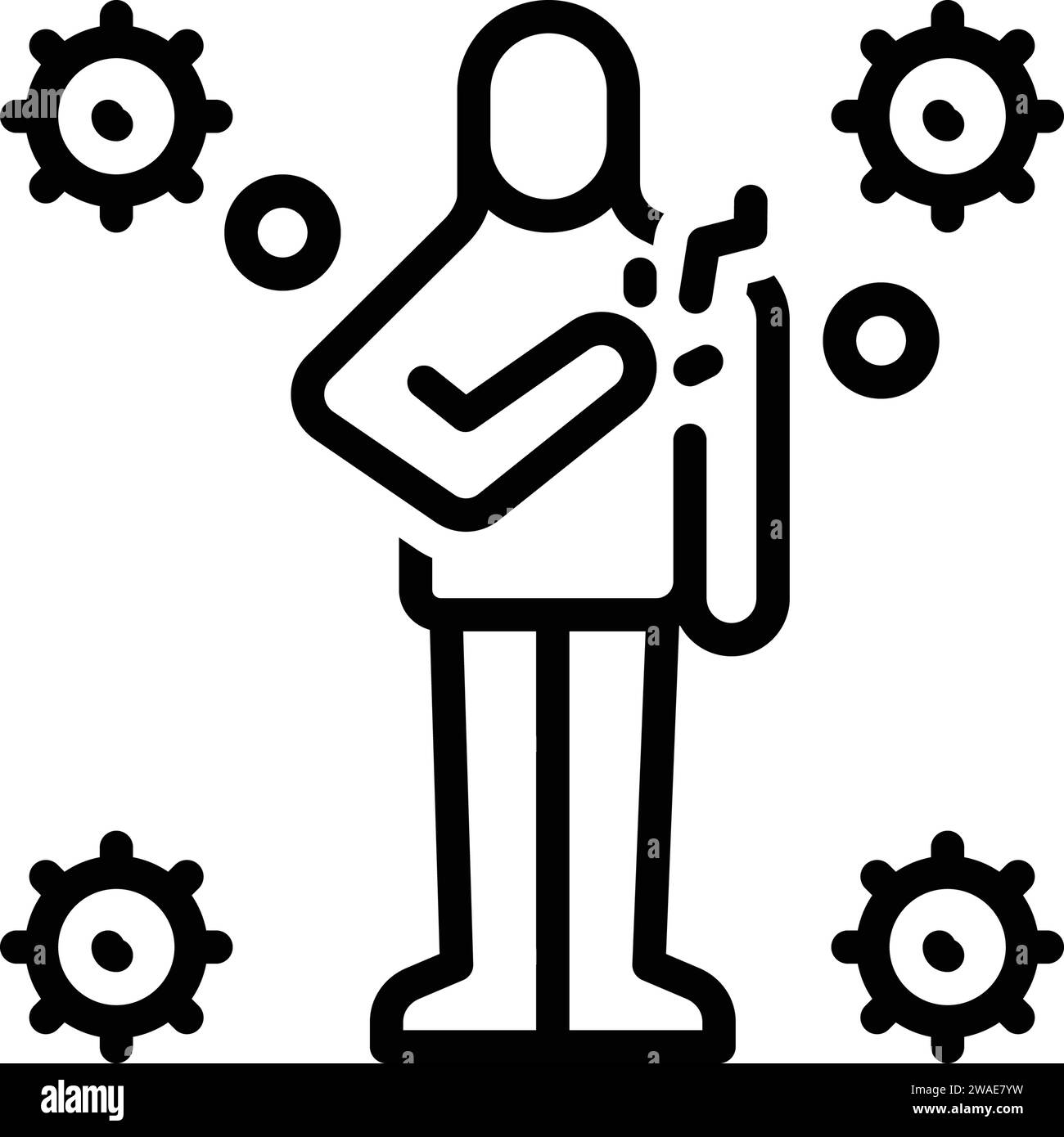 Virus attack vector vectors Black and White Stock Photos & Images - Alamy