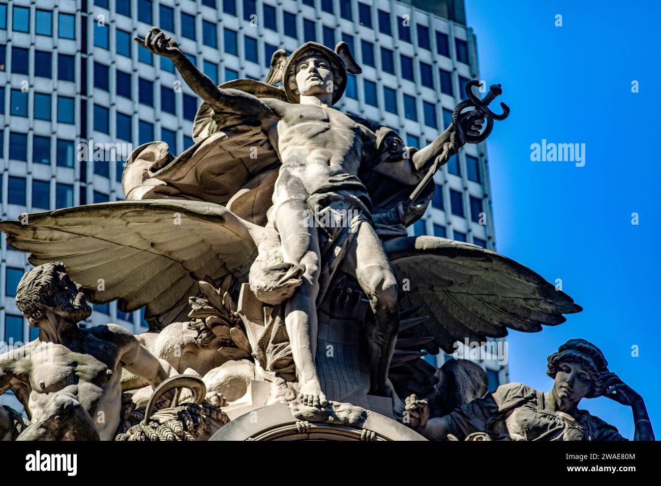 New York, USA; June 1, 2023: The famous statue at Manhattan's Grand ...
