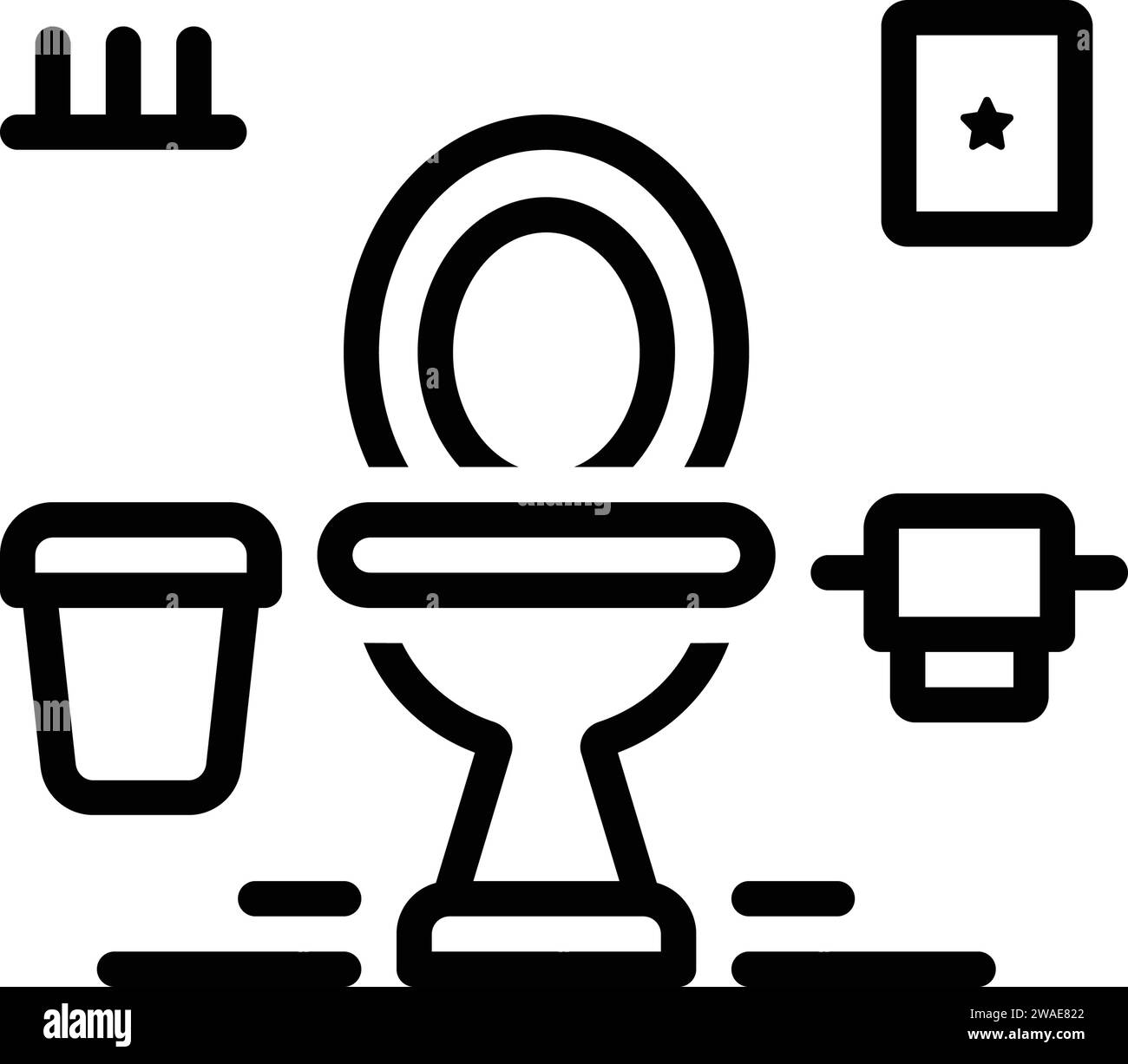 Latrine toilet paper Stock Vector Images - Alamy