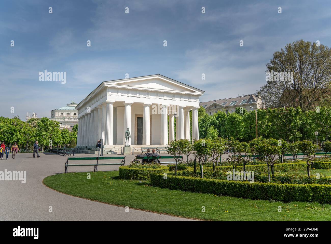 A beautiful shot of the Theseus Temple in Vienna, Austria Stock Photo ...