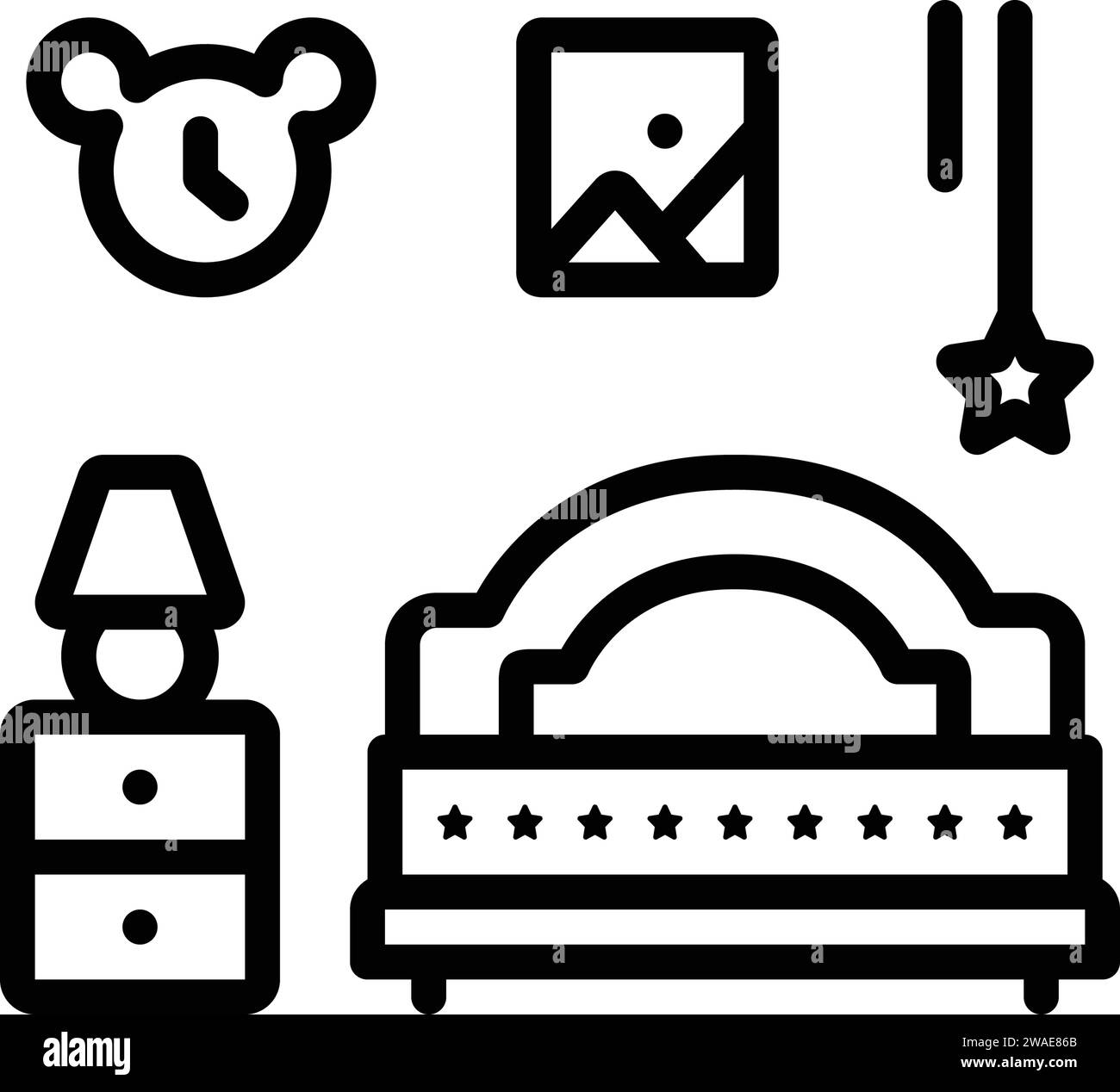Icon for kids bedroom,kids Stock Vector Image & Art - Alamy
