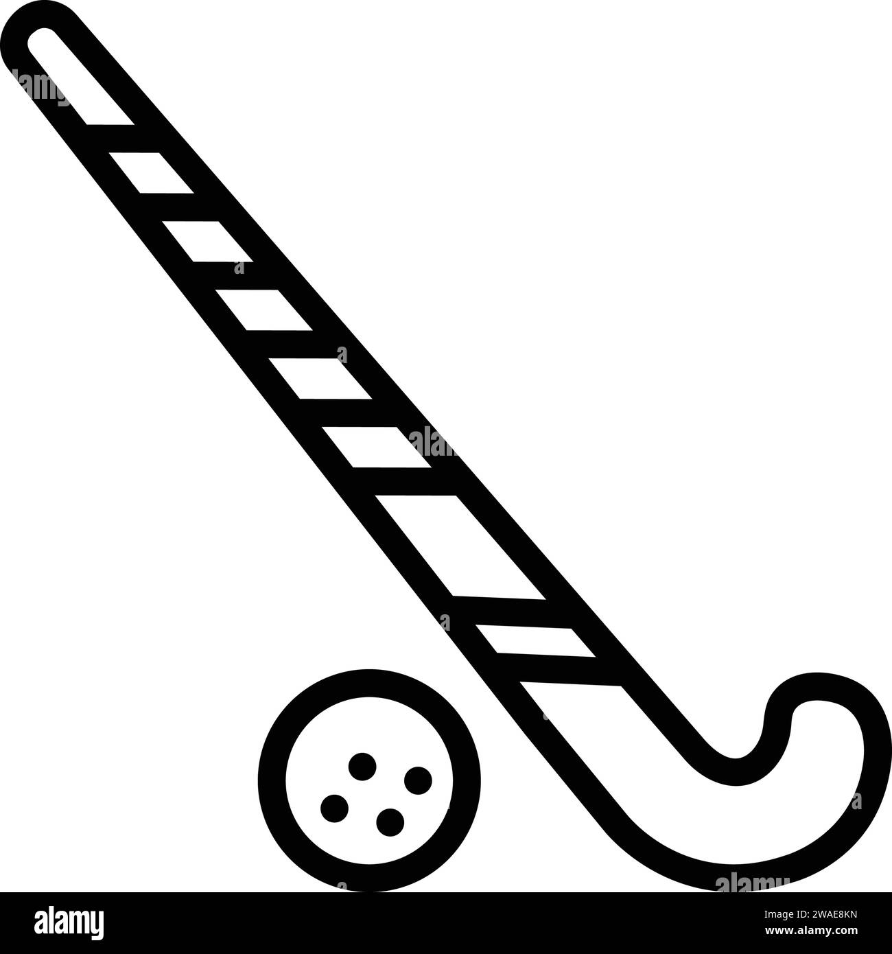 Hockey ball silhouette Black and White Stock Photos & Images - Alamy