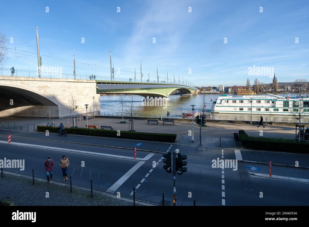 Bonn, Germany - December 17, 2023 : Panoramic view of the Kennedy ...