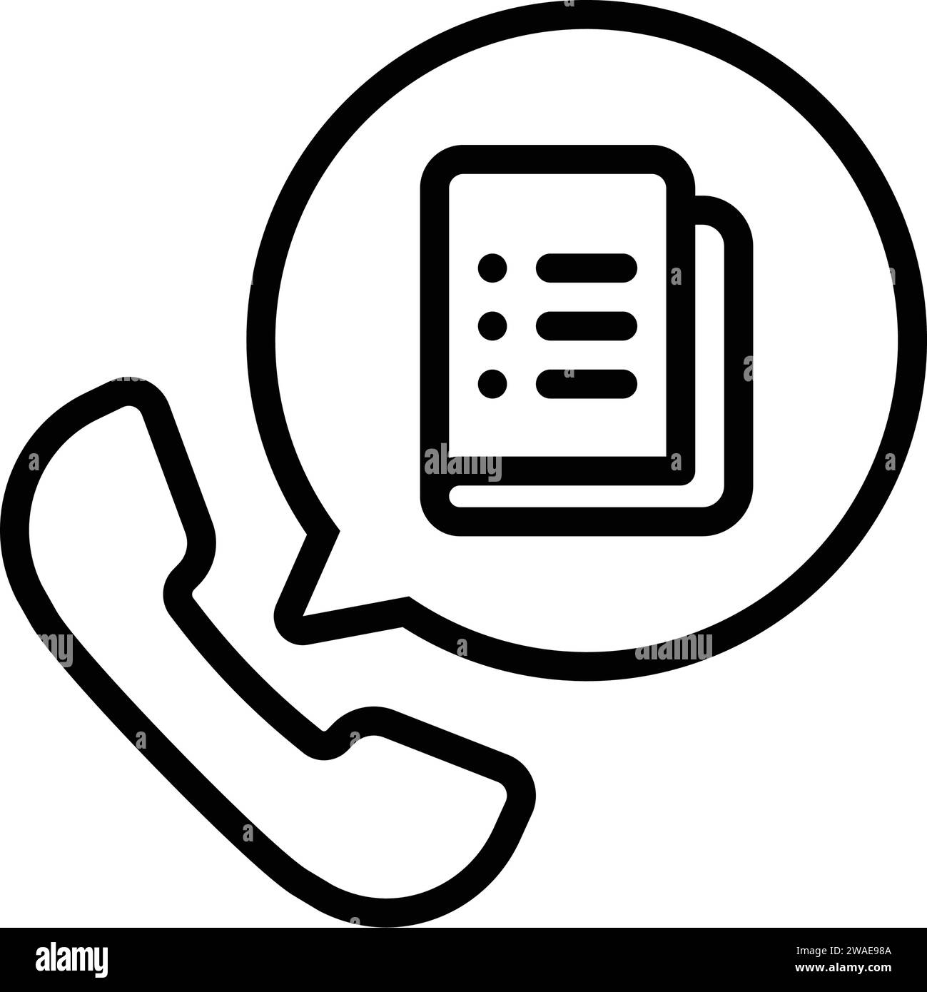 Call list Stock Vector Images - Alamy