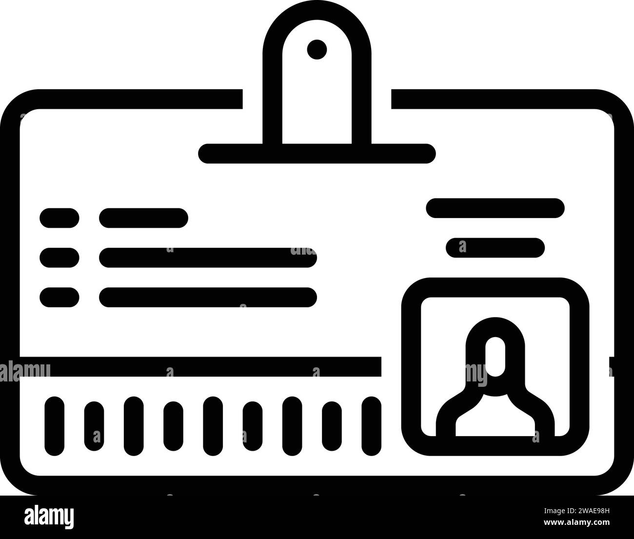 Icon for id card,identification Stock Vector Image & Art - Alamy