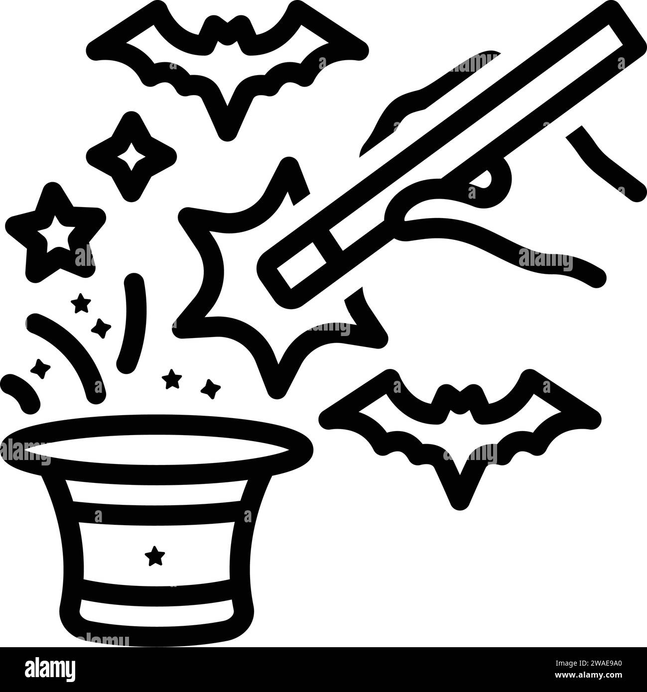 Trick magic Stock Vector Images - Alamy
