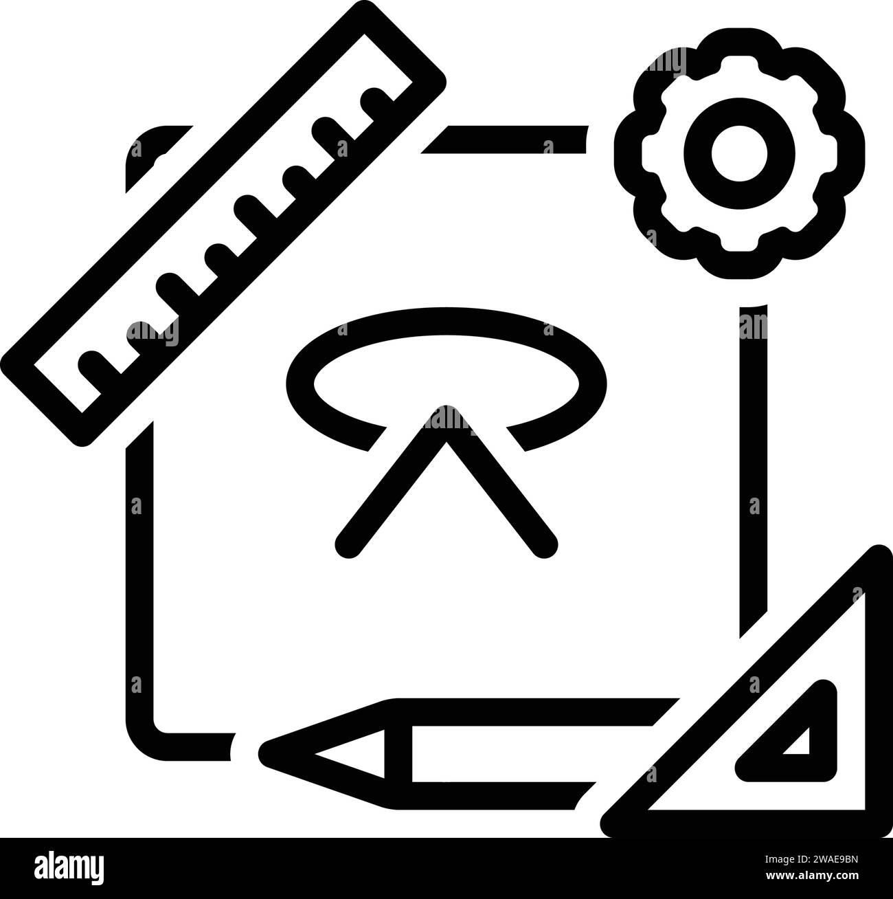 Icon for project,pencil Stock Vector Image & Art - Alamy