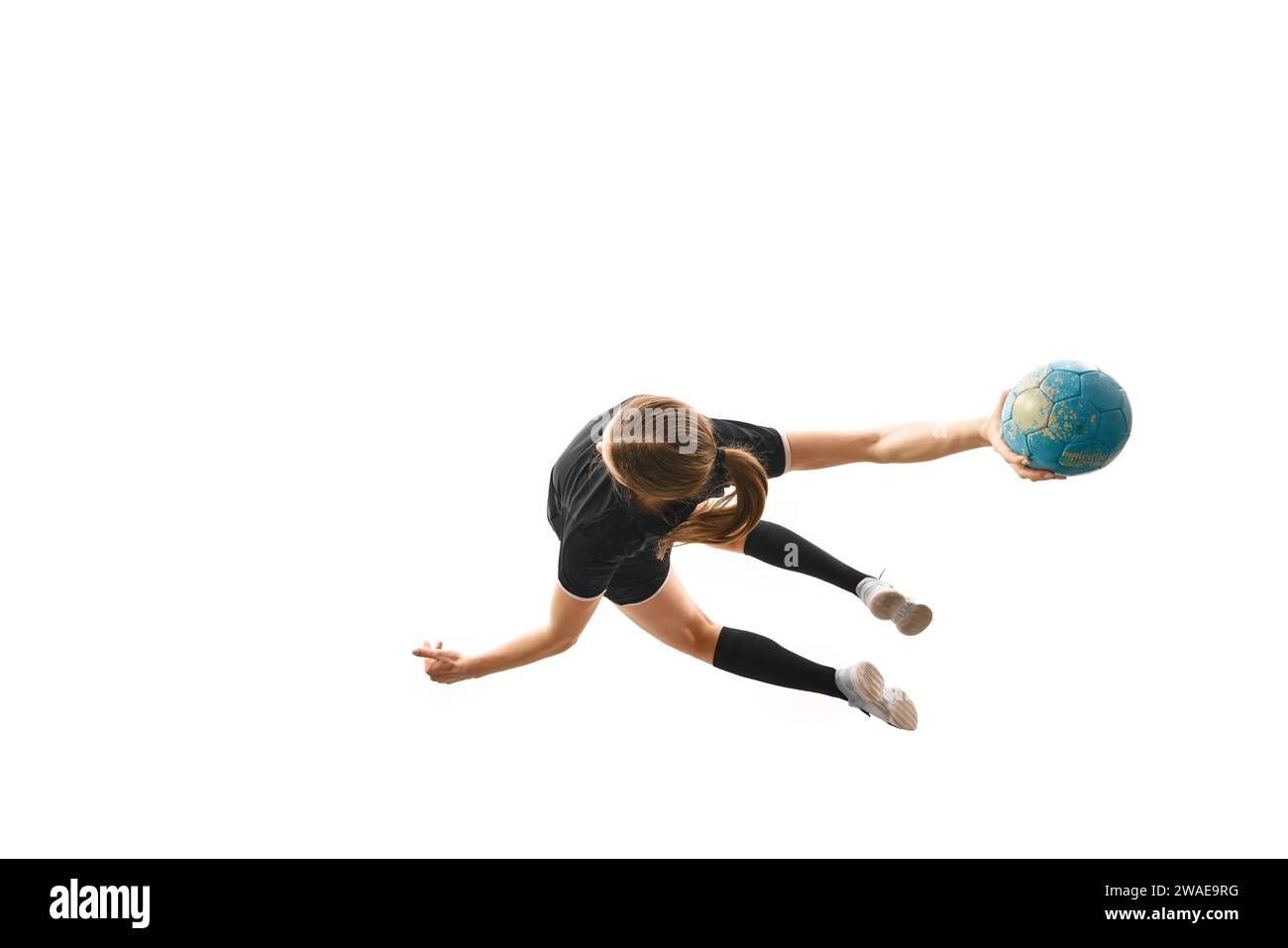 Girl handball Cut Out Stock Images & Pictures - Alamy