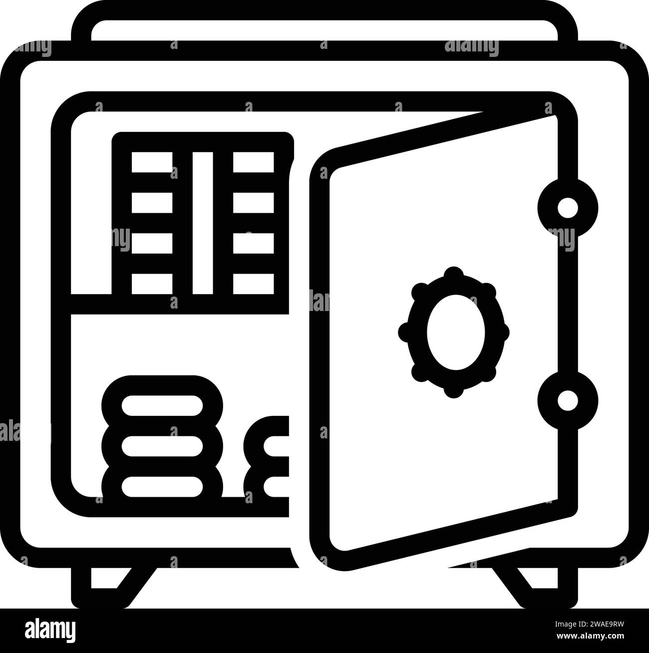 Deposit safe vector vectors Black and White Stock Photos & Images - Alamy