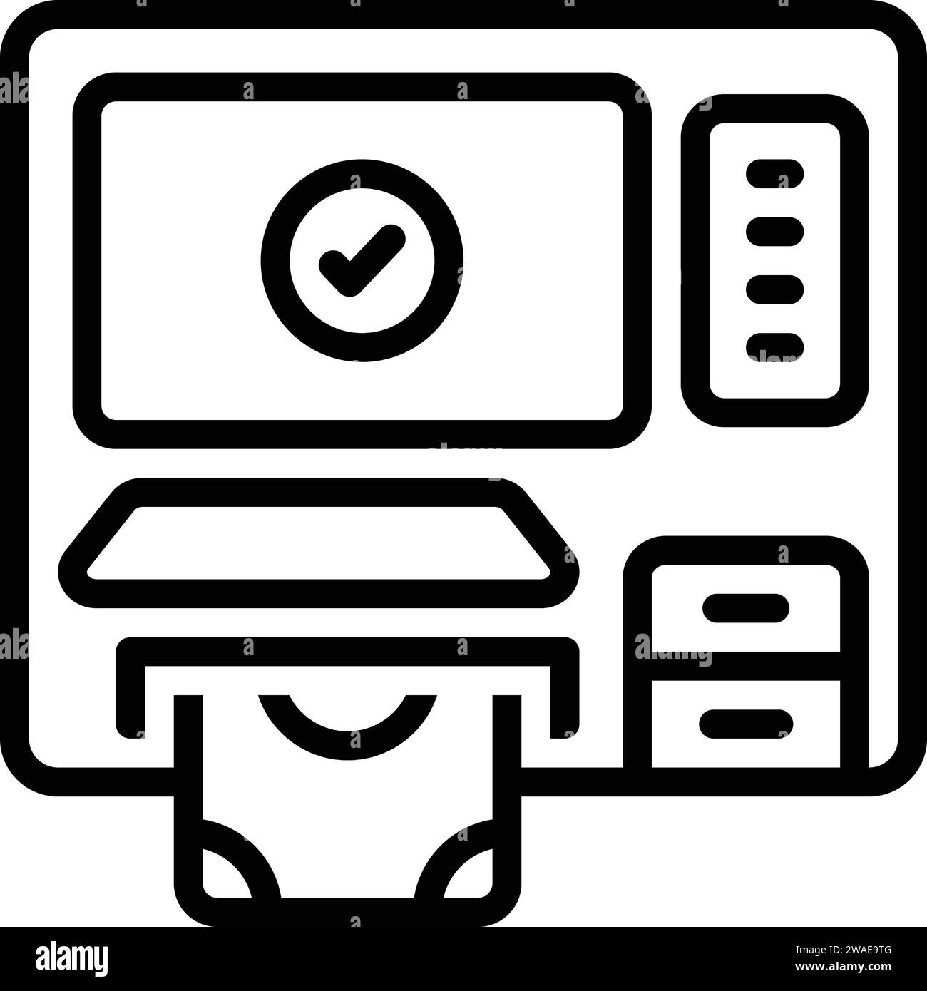 Withdrawal of money Stock Vector Images - Alamy