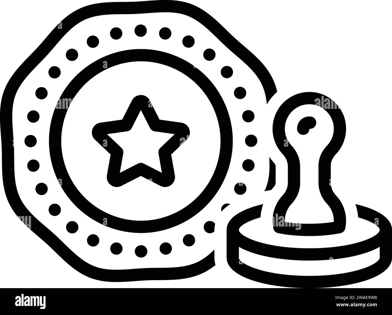 Stamping stamp Black and White Stock Photos & Images - Alamy