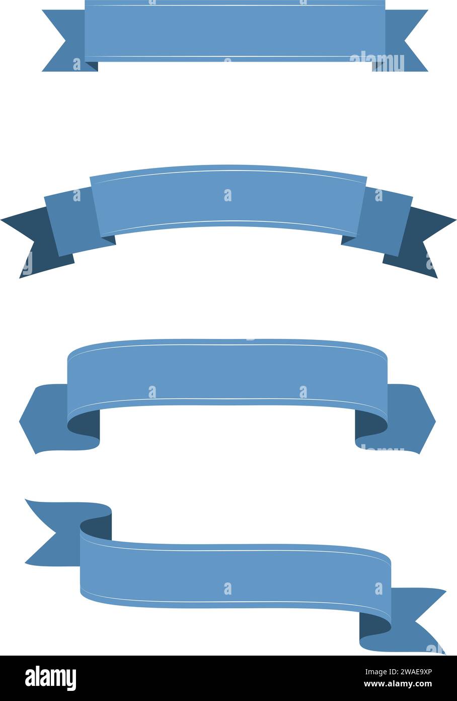 Curled banner Cut Out Stock Images & Pictures - Alamy