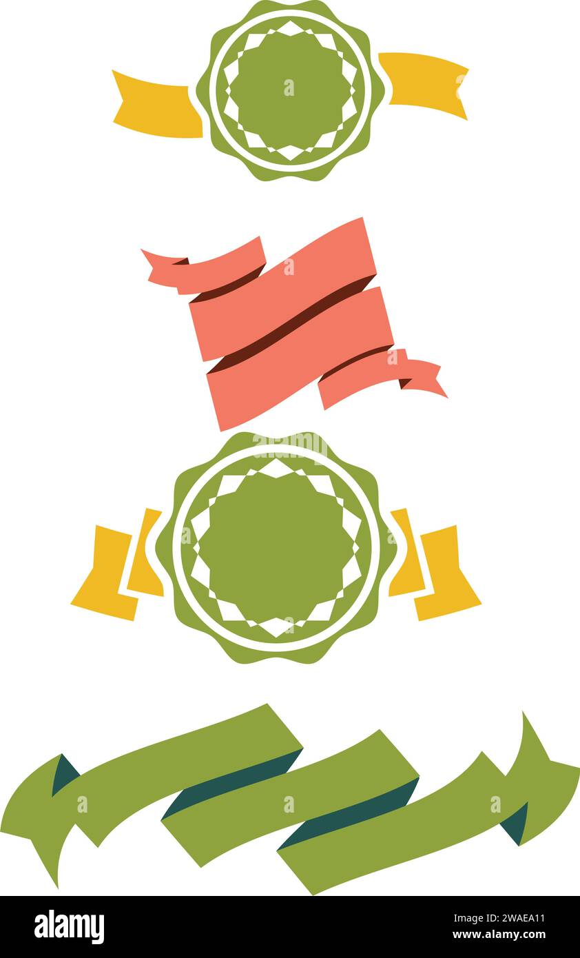 Ribbon template Cut Out Stock Images & Pictures - Alamy