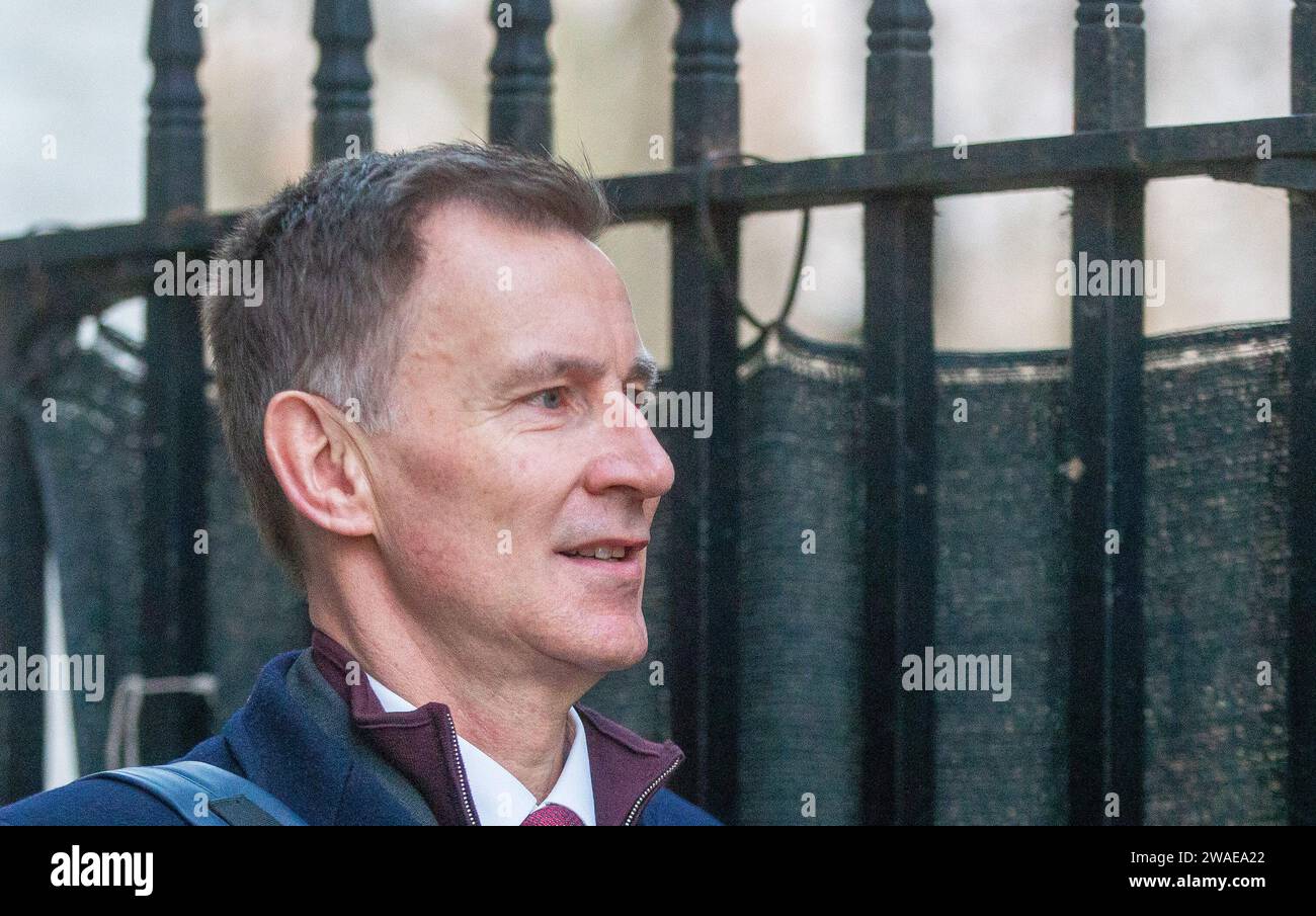 London, England, UK. 4th Jan, 2024. Chancellor of the Exchequer JEREMY ...