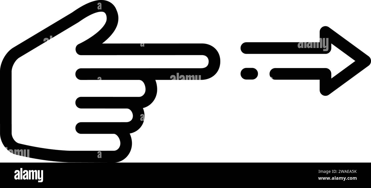 Point right Stock Vector Images - Alamy