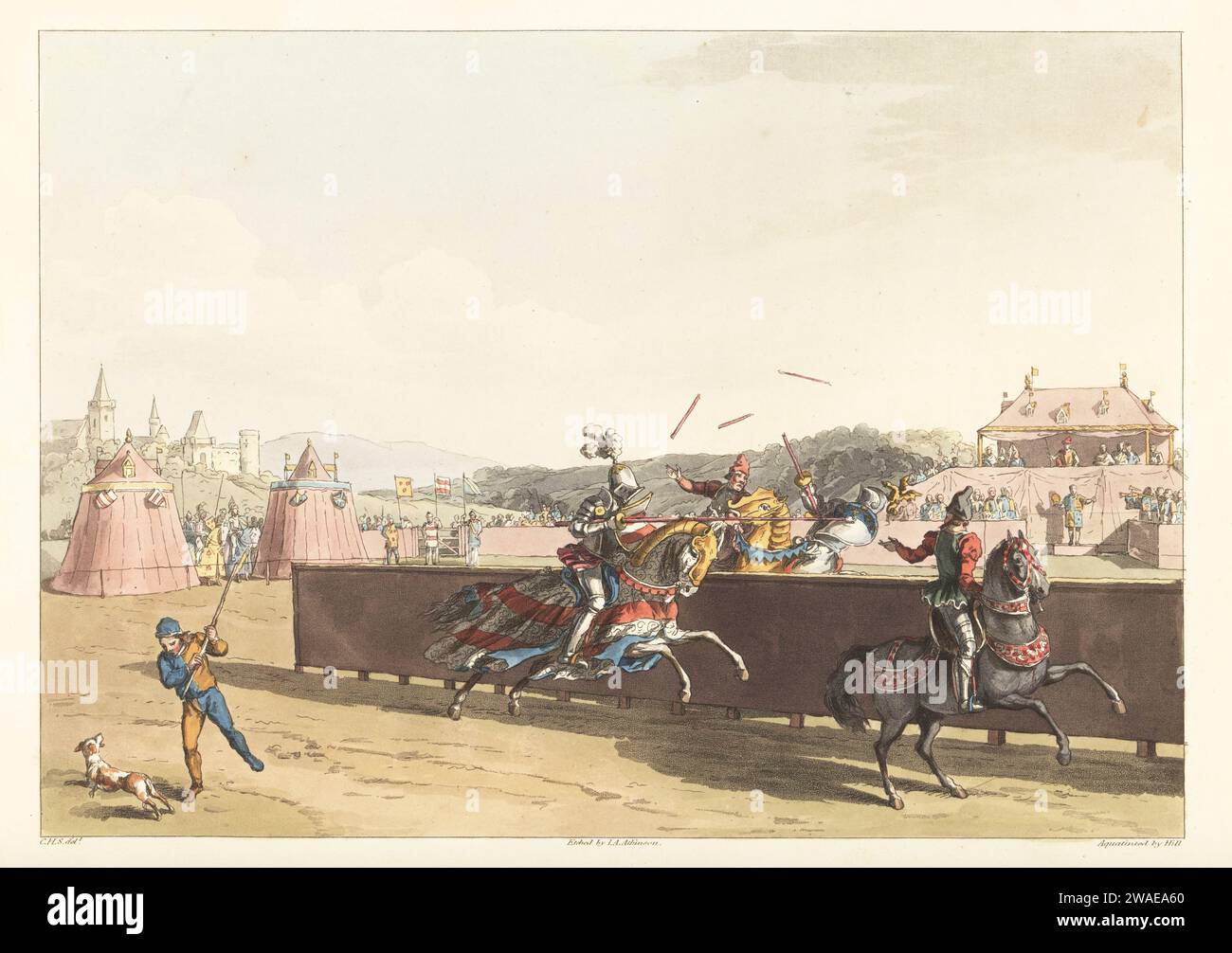 Richard Beauchamp, 13th Earl of Warwick, jousting in the armorial ...