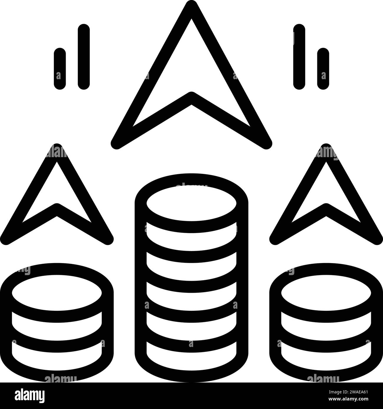 Wealth gain Stock Vector Images - Alamy