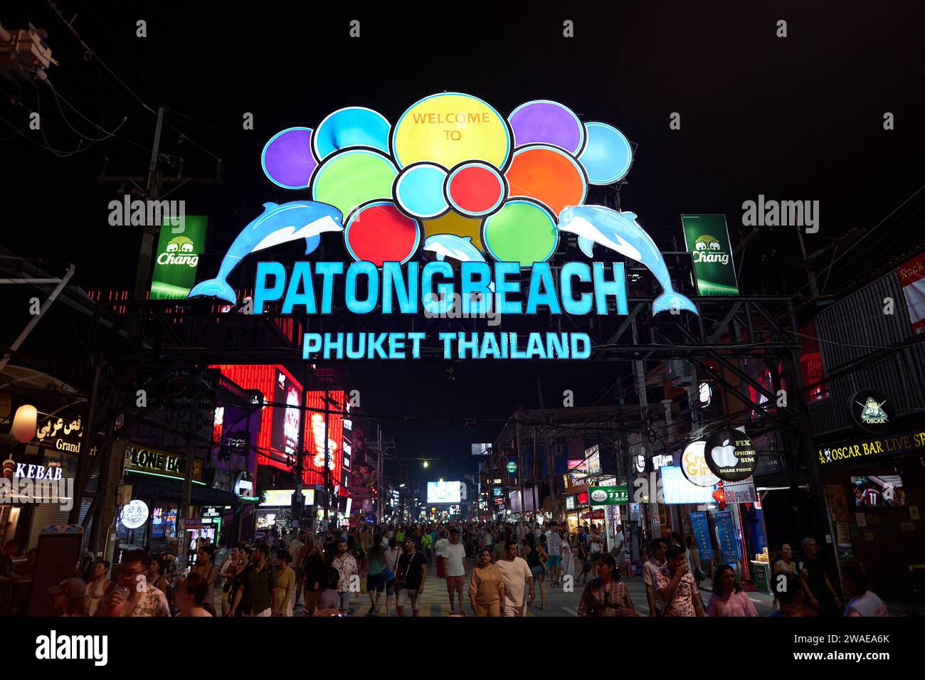 PHUKET, THAILAND - APRIL 15, 2023: Patong Beach Bangla Walking Street ...